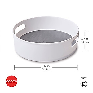 Copco Non-Skid Storage Turntable, 12-Inch, Gray