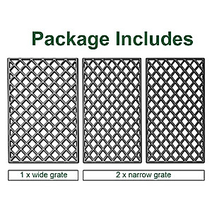 Blackhoso Grill Replacement Parts for Members Mark Gr2210601-mm-00, Cast Iron Grates Cooking Grid Parts for Members Mark Grill -3 Pack
