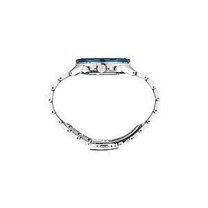 SEIKO SSB345 Watch for Men - Essentials Collection - with Quartz Chronograph, Tachymeter Bezel, Blue Ion-Finish, Date Calendar, Stainless Steel Case and Bracelet, and 100m Water-Resistant