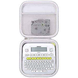 Khanka Hard Travel Case Replacement for Brother P-Touch PT-D210 PTD220 Home/Office Everyday Label Maker, Case Only (White)