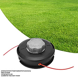 Yosoo M10 X 1.25 Trimmer Head, Replacement Grass Trimmer Head Aluminum Plastic Internal Thread Lawn Mower Accessories for Garden Lawn Patio Strimmer Spool(Style 2)
