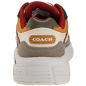 Coach Women's C301 Sneaker, Green/Buttercup, 9