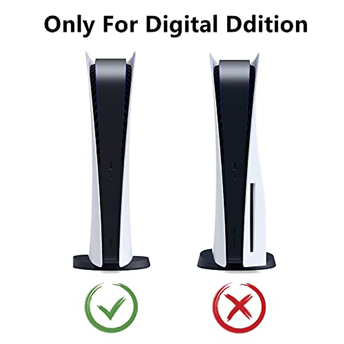 Digital Edition Face Plates with Cooling Vents Cover Skins Shell Panels for PS5 Console, Playstation 5 Accessories Faceplate Protective Replacement Plate (Digital Galactic Purple)