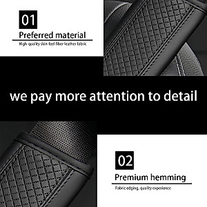 zipelo 2PCS Car Seat Belt Cover, Soft Shoulder Strap Covers Harness Pads, Safety Leather Seatbelt Comfort Driving Cushion Protect Your Neck and Shoulder Universal for Car, Truck, SUV (Black)