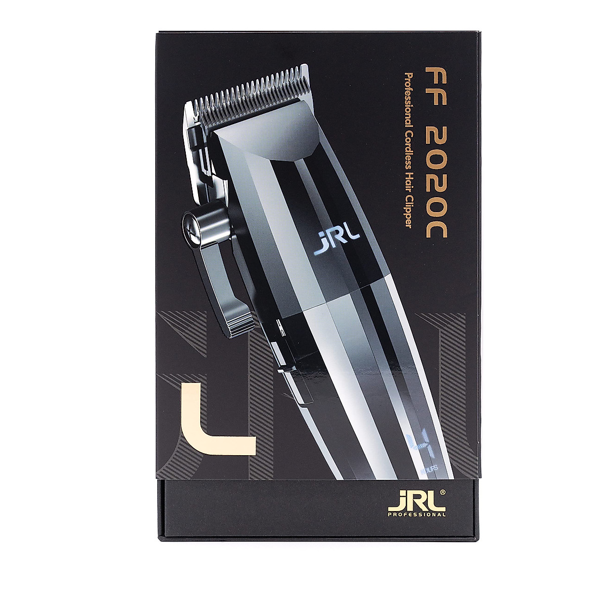 Amazon Series JRL Fresh Fade 2020C Clipper - Professional Hair Clippers w/Cool Blade Technology for Men's Grooming - Rechargeable Clippers w/LCD Display and Corrosion Proof (Silver)