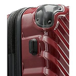 Karl Lagerfeld Paris Women's Suitcase Spinner Wheels Hardside, Burgundy, One Size