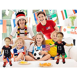 18 Inch Doll Clothes - Team USA 6 Piece 18" Doll Soccer Uniform Fits 18 inch Doll, Includes Headband,Shirt,Shorts, Socks,Shoes and Football