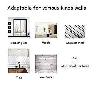 Adhesive Wall Hooks（22 lb MAX）Heavy Duty Wall Hangers Without Nails 180 Degree Rotating Seamless Scratch Hooks for Hanging Bathroom Kitchen Office Door Home Improvement Sticky Hooks - 12 Pack