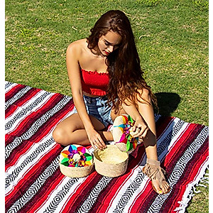 2-Pack Genuine Mexican Handwoven Tortilla Basket | Fiesta Mexican Tortilla Warmer |Tortilla Holder |Tortillero | Palm Straw Baskets Handmade in Mexico | Mexican Bowls (1, Floral)