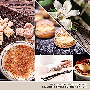 Yankee Candle Vanilla Crème Brûlée Signature Medium Pillar Candle, 14.25oz