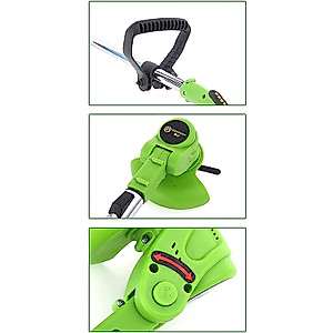 Cordless Lawn Weed Cutter Portable Gardening Mowing Tools Grass Trimmer Edger Lawn Mower Grass Brush Cutter-24V4000 mA 1 Battery