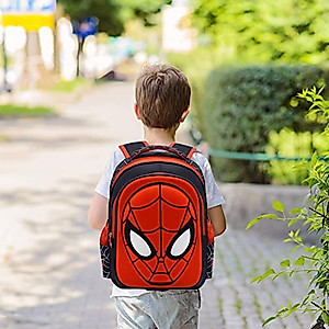 LYQXZH Toddler School Backpack 3D Comic Elementary Student Schoolbag Waterproof Lightweight Kids Bookbags for Boys Girls