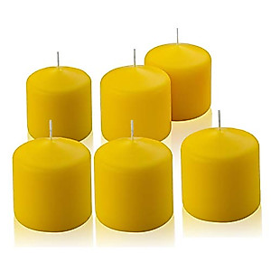 Citronella Pillar Candle - Set of 6 Citronella Candles - 3 inch Tall, 3 inch Thick - for Indoor/Outdoor Use