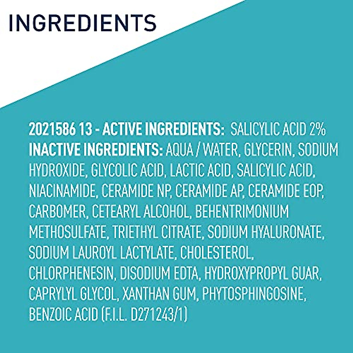 CeraVe Salicylic Acid Acne Treatment with Glycolic Acid and Lactic Acid | AHA/BHA Acne Gel for Face to Control and Clear Breakouts | Fragrance Free, Paraben Free, Oil Free & Non-Comedogenic|1.35 Ounce