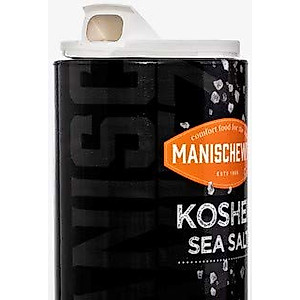 Manischewitz Premium Kosher Salt, Coarse Sea Salt, 16oz (1 Pound) Easy Pour Canister, Product of Italy, Pure Mediterranean Sea Salt. The Perfect Salt Grinder Refill!