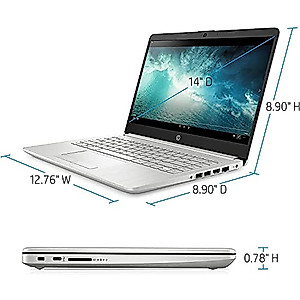 2021 HP 14" HD Touchscreen Laptop Computer, AMD Ryzen 3 3250U Dual-Core (Beat i5-7200U), 8GB DDR4 RAM 256GB SSD, WiFi Bluetooth HDMI Webcam Remote Work Windows 10 S +GOLDOXIS Card
