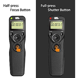 Pixel Remote Timer TW-283/E3 LCD Multi-Function Shutter Remote Release Timer Controller Adapter for Canon EOS DSLR Pentax Contax Cameras