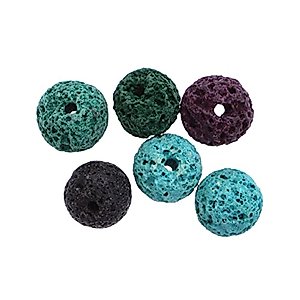 COHEALI 1 Box 200pcs Bulk Jewelry Natural Gemstone Beads Crystal Pendant Lava Beads Spacer Beads Round Chakra Beads Jewelery Making Beads Loose Beads Beading Jewelry Set Bracelet Beads Set