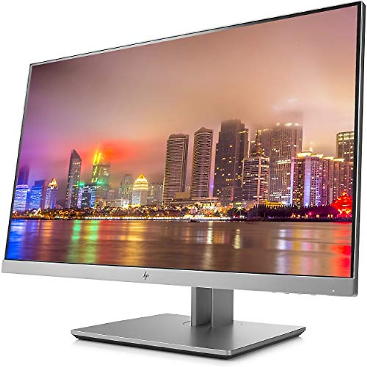 HP EliteDisplay E233 23 Inch IPS LED Backlit Monitor (1FH46A8#ABA) 4-Pack Display Bundle with Fully Adjustable Four Monitor Stand and Desk Mount Clamp