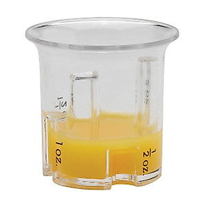 HIC Kitchen E-Z 4-Step Multi Measure Bar Cocktail Jigger, 0.5-Ounce to 2-Ounces