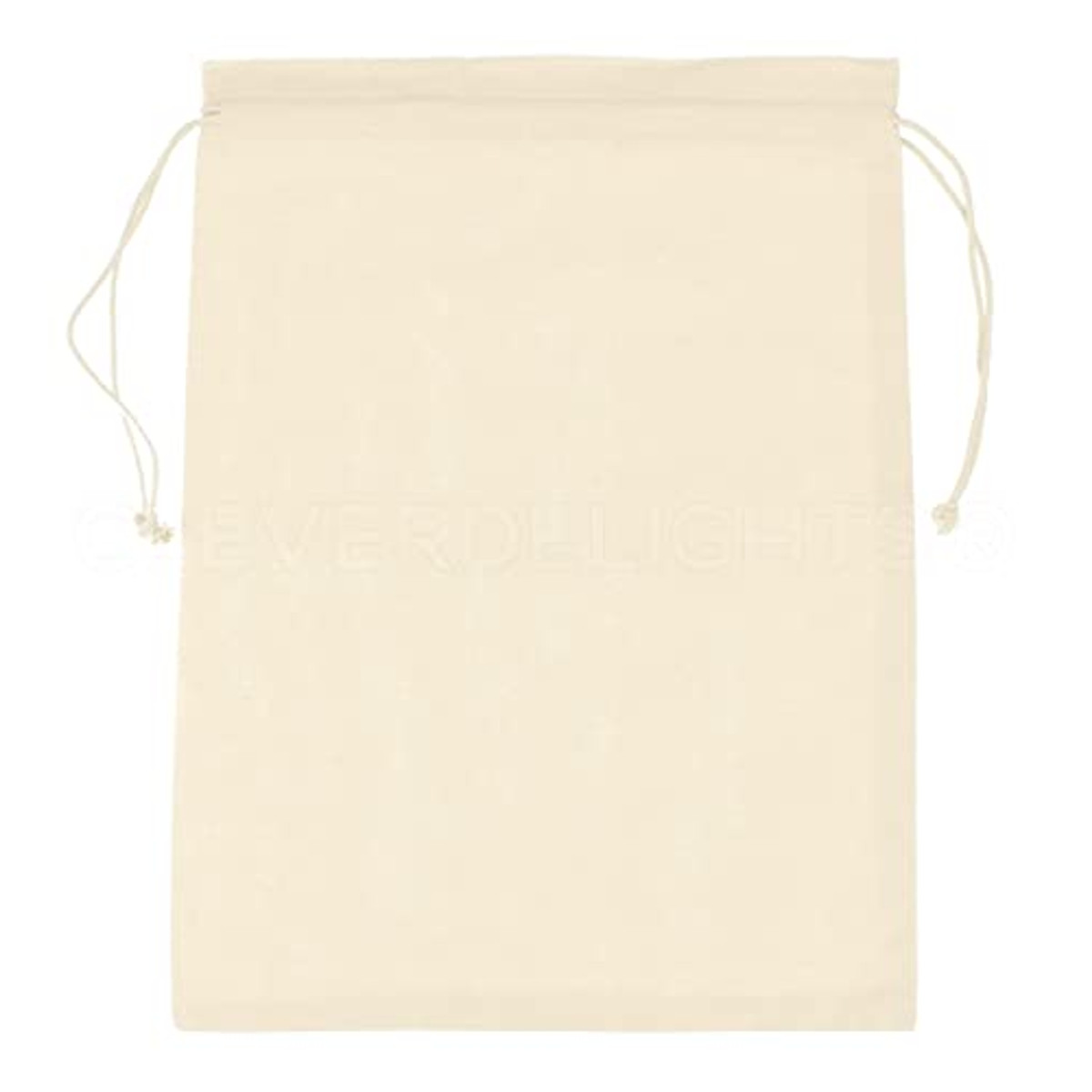 CleverDelights Cotton Bags - 12" x 16" - 10 Pack - Premium Muslin Drawstring Bag
