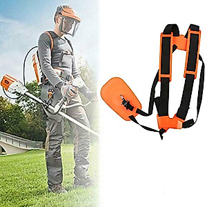 SGBTB Trimmer Shoulder Strap, KKmoon Double Shoulder Trimmer Shoulder Strap, Mower Trimmer Harness Strap with Easily Adjustable for Brush Cutter Garden Lawn