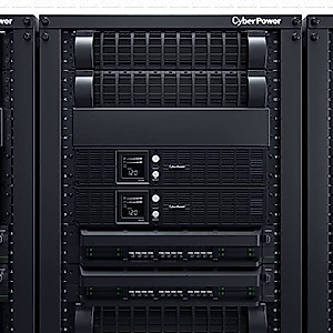 CyberPower OR1500LCDRT2U Smart App LCD UPS System, 1500VA/900W, 8 Outlets, AVR, 2U Rack/Tower