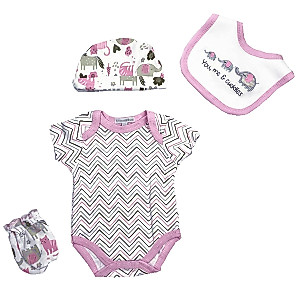 Medylove 5Pcs Reborn Baby Dolls Clothes 22 Inch Cute Elephants Outfits Accessories Clothing for 20-22 Inch NewbornBaby Doll Girl…