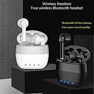 XUnion M35 Bluetooth 5.1 Earphones with Charging Box Wireless Headphone Stereo Sports Earbuds Headsets NG7, Black Ng7