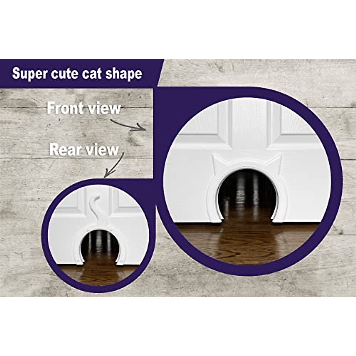 The Kitty Pass Interior Cat Door Hidden Litter Box Pet Door for Cats up to 21 lbs Pet Box