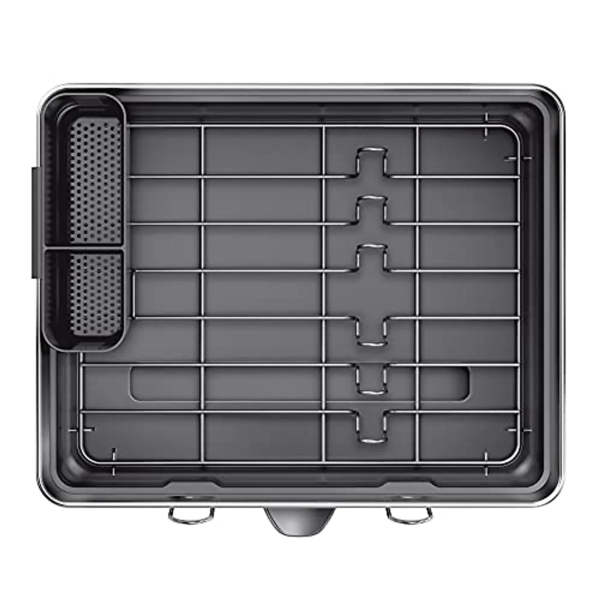 simplehuman Compact Dish Rack: Swivel Spout & Steel Frame