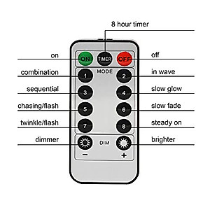 Lumabase 82806 Remote Control Battery Operated LED Luminaria Kit, Tan