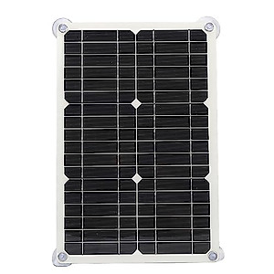 Monocrystalline Portable Solar Charger 100 Watt Solar Panel Charger, 100W 18V Solar Panel Kits,Charge Controller Solar Trickle Charger for Outdoor RV Boat Trailer Marine