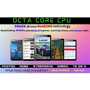 Azpen 8 Inch Unlocked LTE Tablet with Android 12 OS Octa Core CPU 3GB RAM 32GB Storage Dual Cameras IPS HD Display for T-Mobile and AT&T Network