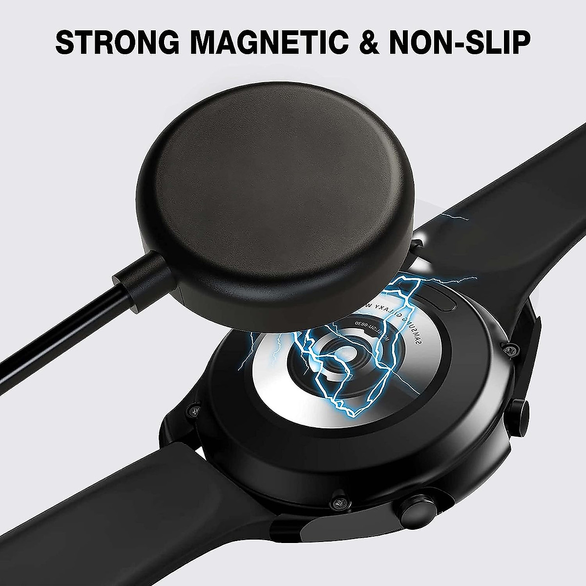 Galaxy Watch 6 Charger Compatible with Samsung Galaxy Watch 6/6 Classic/5/4/3/Active, USB C Charging Cable for Galaxy S23/S22/S21/S20/S10/Note 20/10/9/Buds, 2 in 1 4FT Wireless Charger Dock Cord