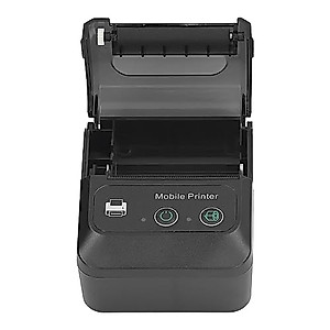 Gearwell Mobile Thermal Receipt Printer B luetooth APP Editable 58mm Thermal Printer Mobile Ticket Printer for Android W indows No Square iOS and Mac