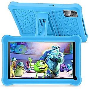Kids Tablet 7 inch Android 11 Tablet for kids(Ages 2-10),RAM 3GB ROM 32GB with 128GB Expand, Kids Software Pre-installed, Google Certified Tablet,Dual Camera, Bluetooth, WiFi with Shockproof case-Blue