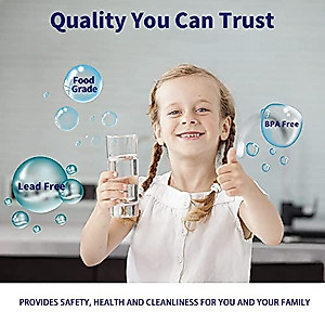 Huining 2PCS Black Water Filters for Household Water Bucket Water Filtration System Gravity Water Filter System Water Purifier Survival Compatible With Berkey Water Filter System