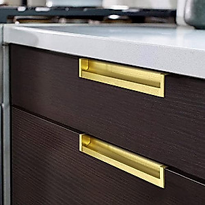 cabinehandles,kitchen door handles, Maniglie Incasso Porte scorrevoli,Maniglie Nascoste Cabinet Maniglie Quadrata Cassetti per Cassetti Armadi Scarpiere Armadi Comodini ECC 2 Pezzi(Size:288mm(11.3in))