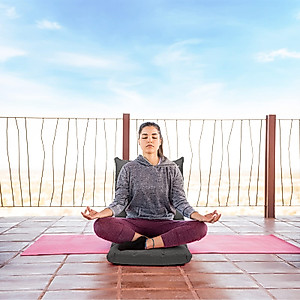 Giantex Floor Sofa Chair Video Gaming Chair with 14 Adjustable Position, Padded Back Support Floor Cushioned Seat, Folding Lazy Chair for Meditation, Reading, Watching, Living Room Recliner(Grey)