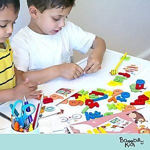 See and spell learning toy, spelling game, kids educational toys, learning game, matching letter game, wooden alphabet letters and flash cards, fun learning activity for preschool kids, play and learn