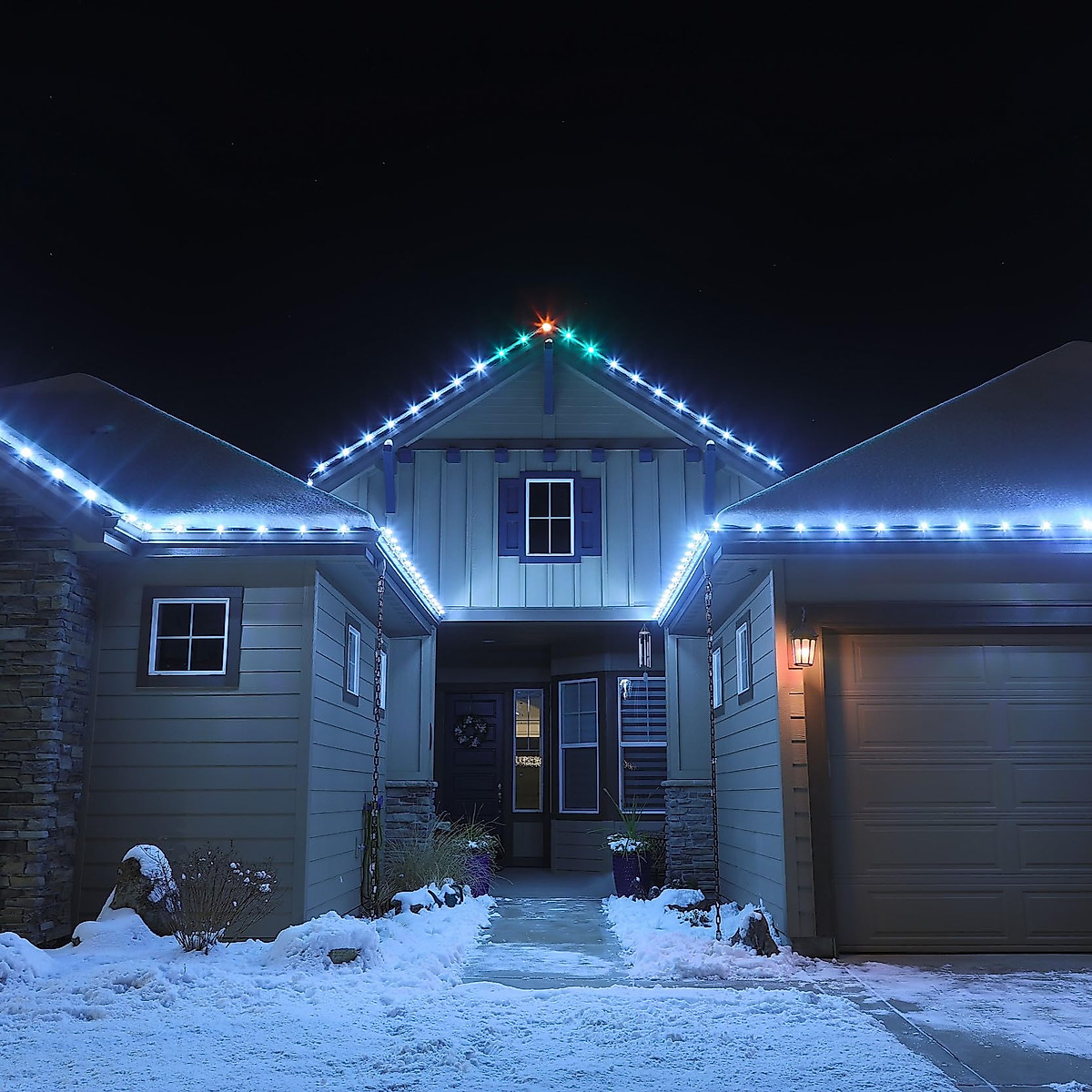 HLO Lighting Set of 25 Teal C9 Christmas Lights | Faceted C9 LED Christmas Light Bulbs for Indoor & Outdoor Use | Durable C9 LED Lights | Replacement C9 Bulbs