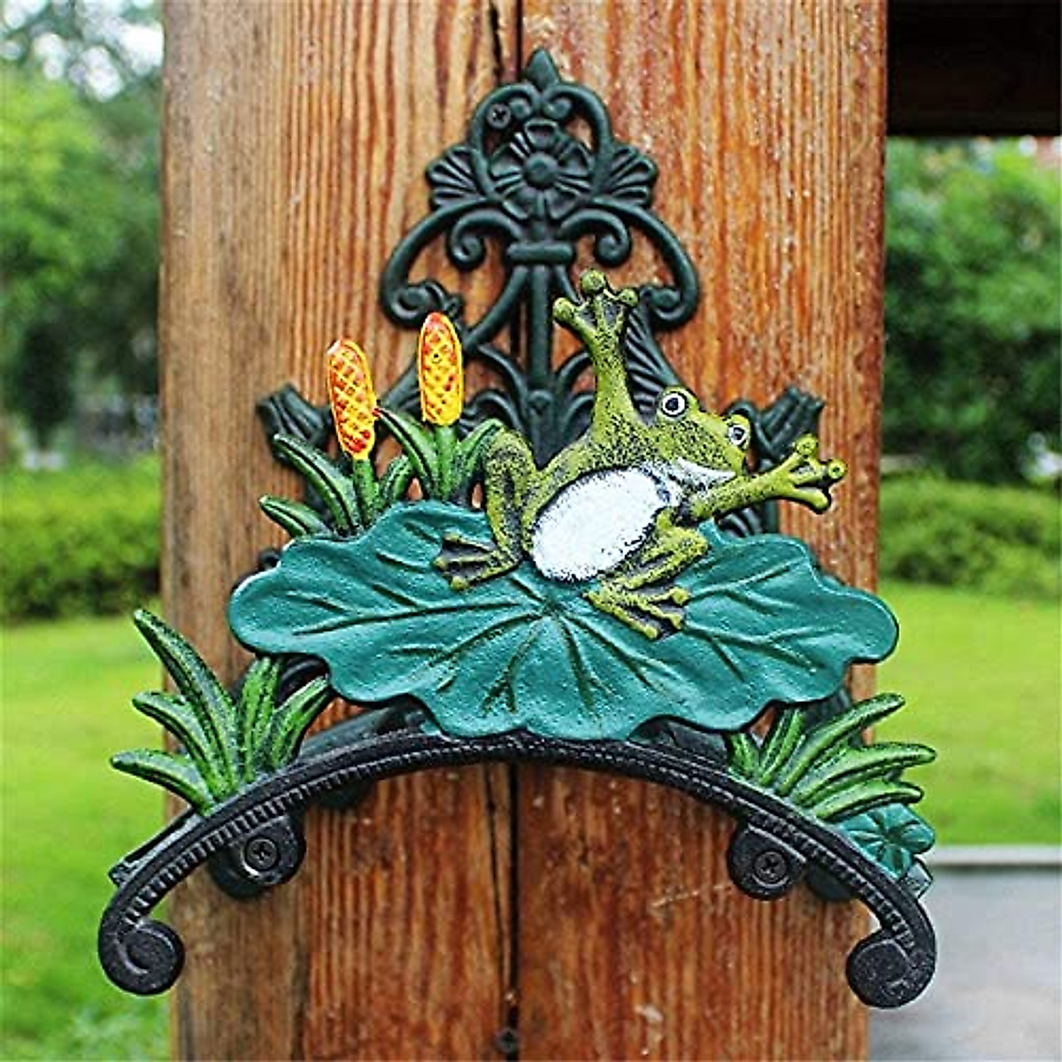 Riyyow Wall Mounted Hose Holder Heavy Duty Metal Frog Cast Iron Hose Hook Household Hose Reel Antique Garden Yard Decorative Wall Mounted Hose Butler Cast Iron Antique Design