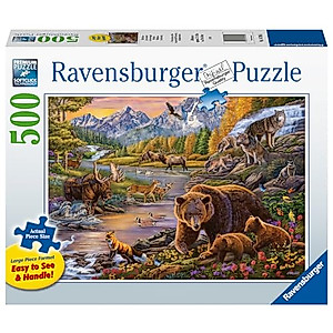 Ravensburger Wilderness 500-Piece Large Format Jigsaw Puzzle | Ideal for Adults | Unique Softclick Technology Vibrant Imagery | FSC-Certified Materials - 16790