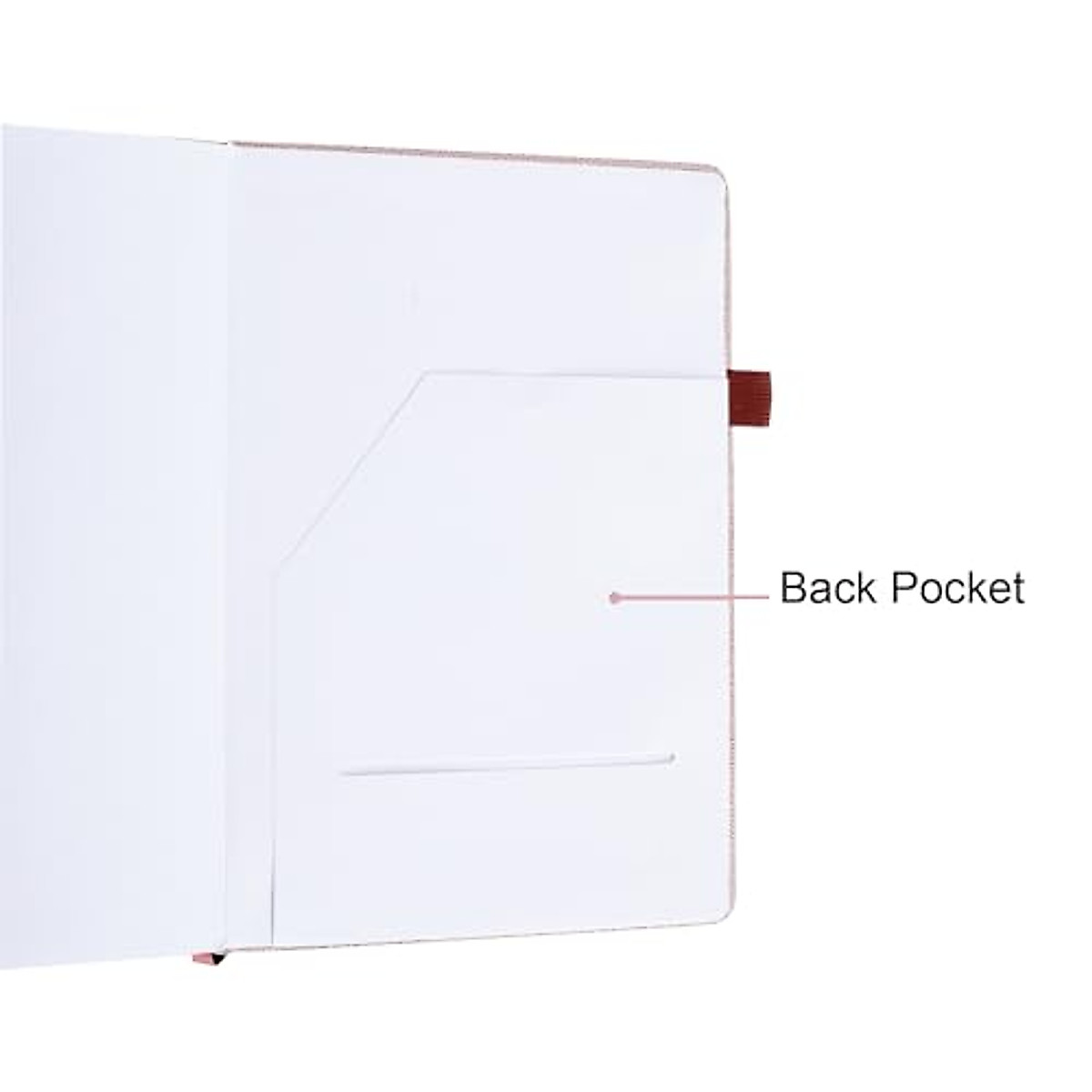 2024 Planner - Weekly Planner with Monthly Pages, 5.6" x 8.2", Vegan Leather Hardcover, Elastic Band and Pen Holder, Rose