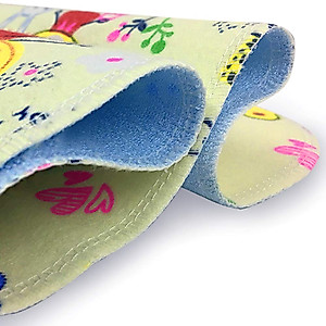 Diaper Changing Pad, Twoworld Breathable Waterproof Changing Pads Washable Resuable Diapers Liners Mats 4Pack（30X45cm）（Yellow Series）