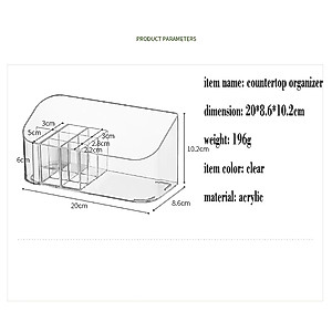 Acrylic Makeup Cosmetic Organizer Countertop Cute Small Clear Vanity Dresser Bathroom Corner Beauty Skincare Lotion Organizer Box Storage Tray Holder Tray
