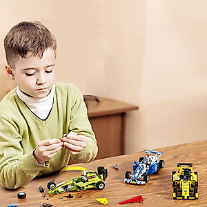 HI-Luck HI Luck Building Blocks Car Toys,230 Pieces Building Pull Back Racecar Toys for Kids,Best Building Blocks Gift for 6-12+ Years Old Boys and Girls, T1002