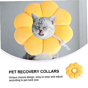 balacoo 3pcs Compound Cone Collar Breathable cat Collar Adjustable cat Collar pet Recovery Cone cat Recovery Collar cat cat Neck Collars Dog Cone Donut Decor Portable Cotton