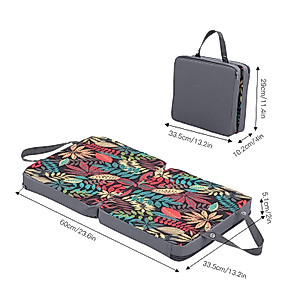 Foldable Knee Mat, Memory Foam Kneeling Cushion Pad Washable Knee Mat Kneeler for Outdoor Camping Gardening(Gray & Colorful) Camping mat, Bed